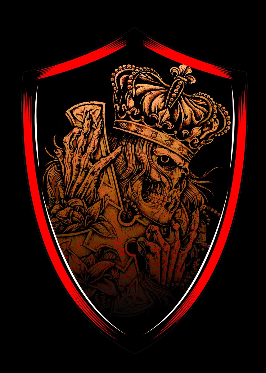 'Demon Skull Gothic Devil' Poster, picture, metal print, paint by Eye ...