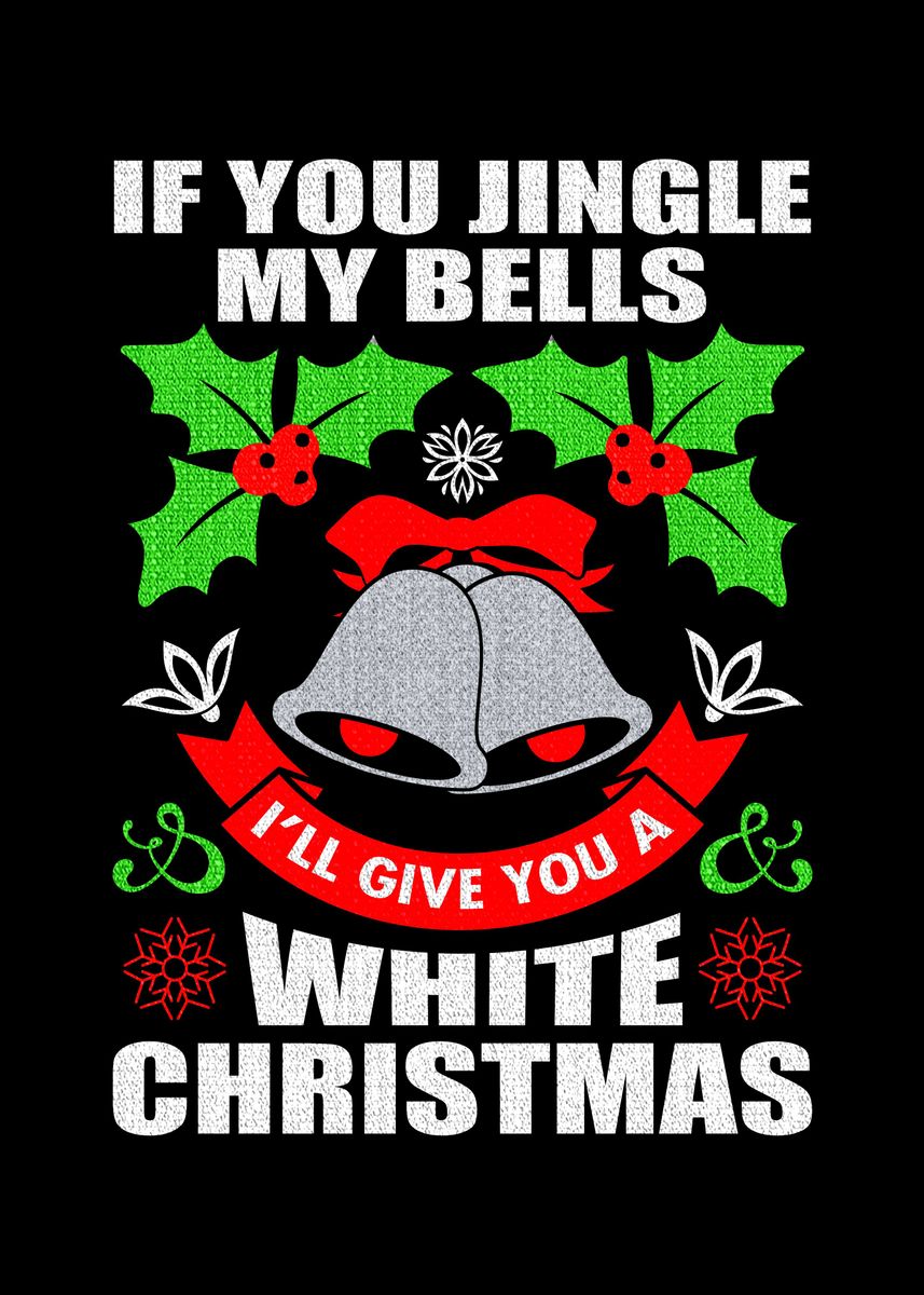 'White Christmas' Poster by bananadesign | Displate