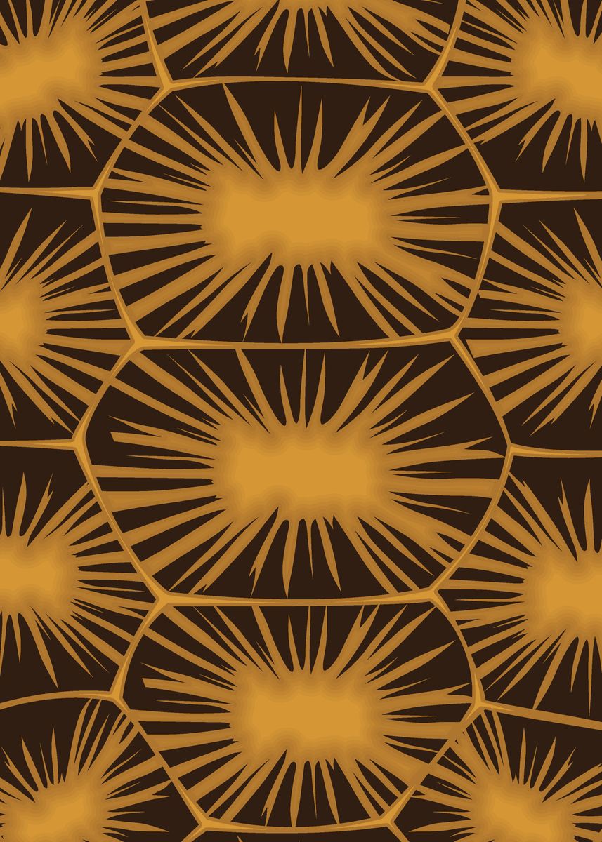 'indian star tortoise shell' Poster by SATURA | Displate