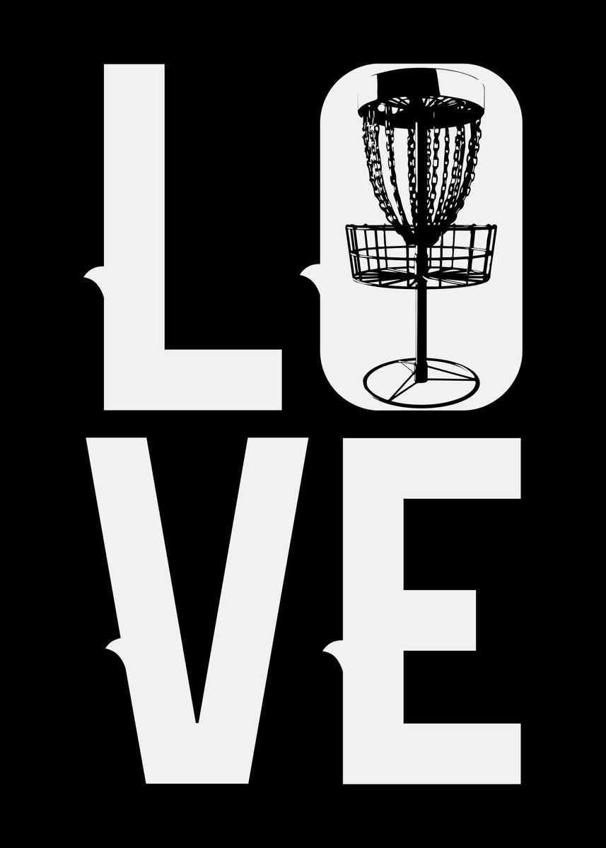 'Disc Golf Love Discgolf' Poster by DesignatedDesigner | Displate