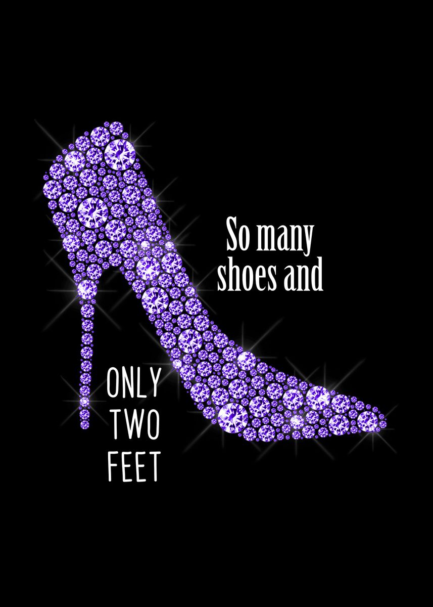 'So many shoes' Poster, picture, metal print, paint by Juliana RW ...
