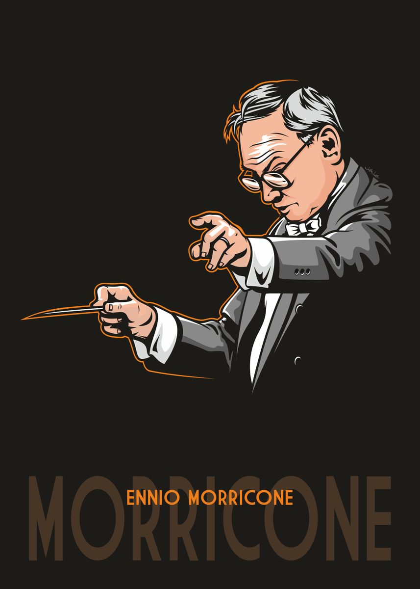 'Ennio Morricone' Poster by Jamie Lee | Displate