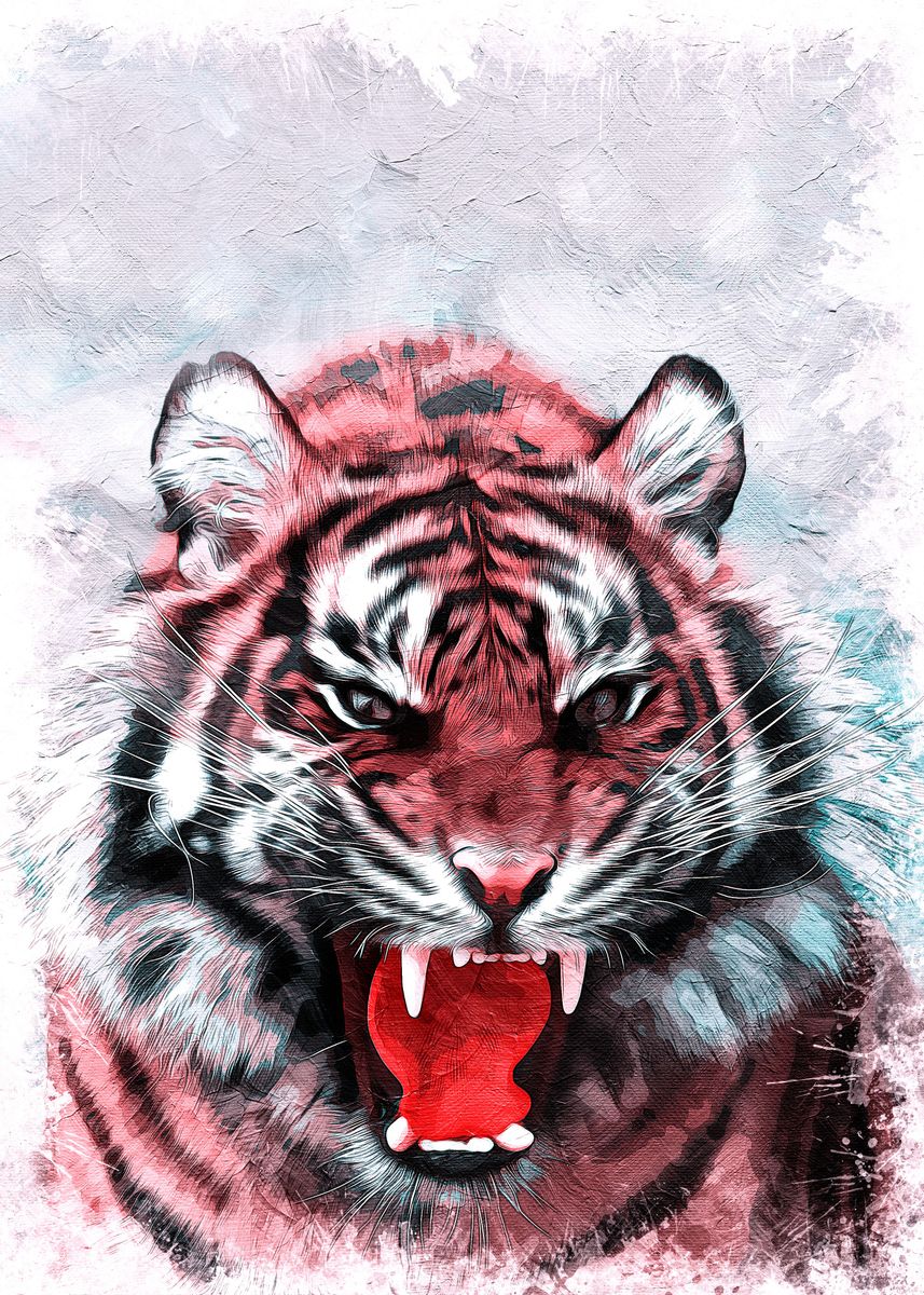 'Tiger' Poster by NuMaNi Art | Displate