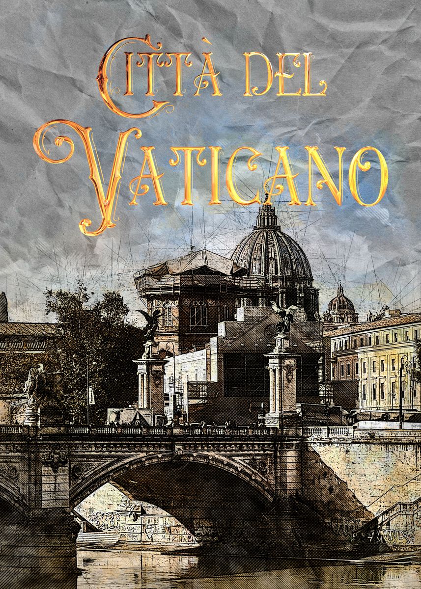 'Citta del Vaticano' Poster by Petra Rommelfanger | Displate