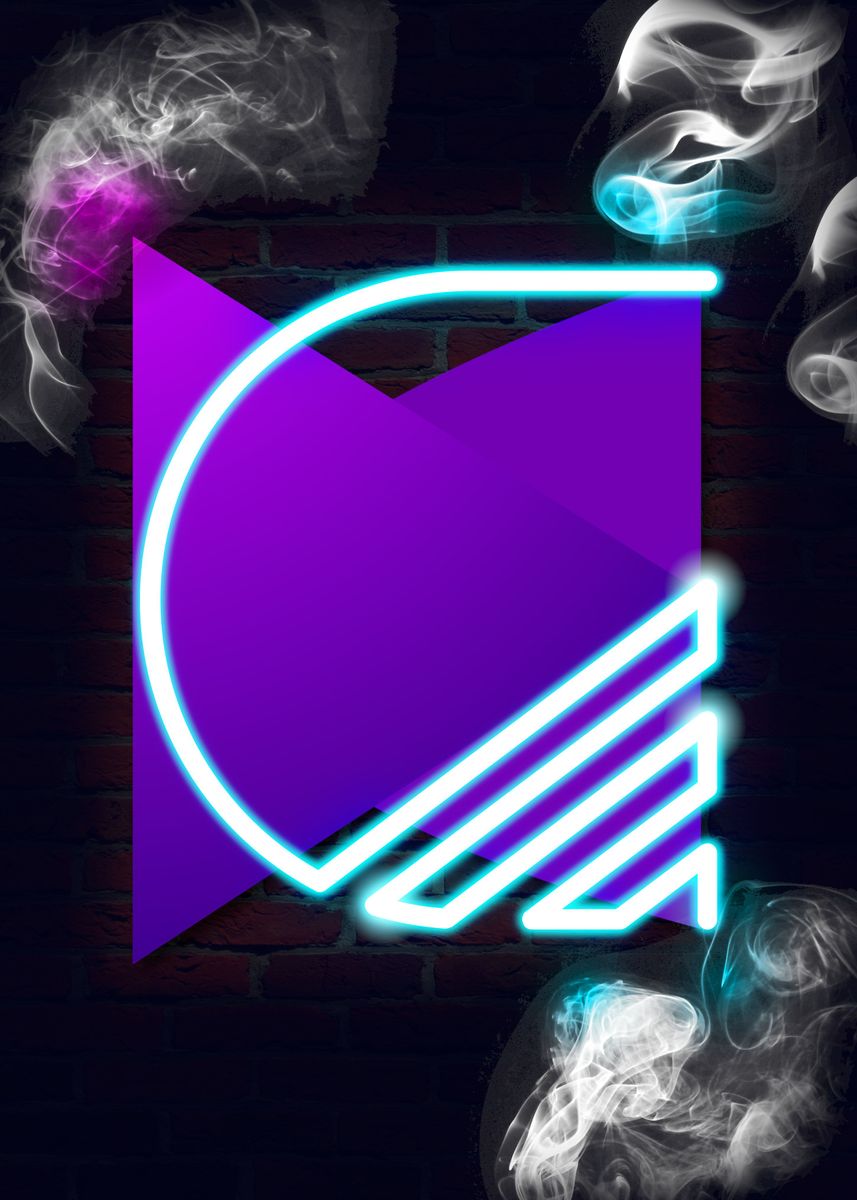 'Neon Sign Alphabet G' Poster by Thanatu5 | Displate