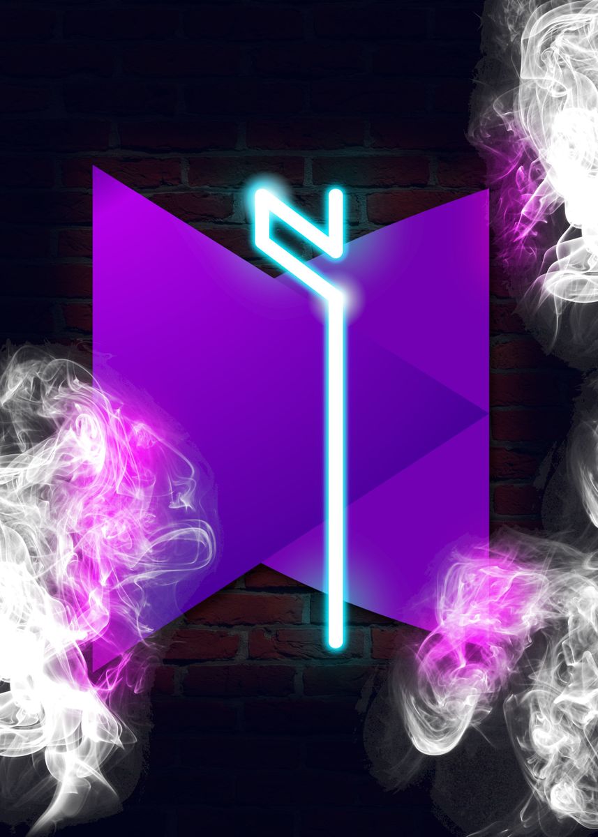 'Neon Sign Alphabet I' Poster by Thanatu5 | Displate