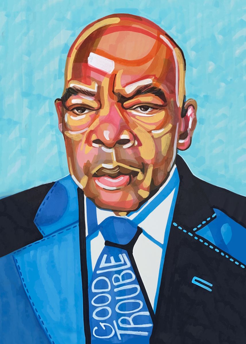'John Lewis' Poster by Domonique Brown | Displate