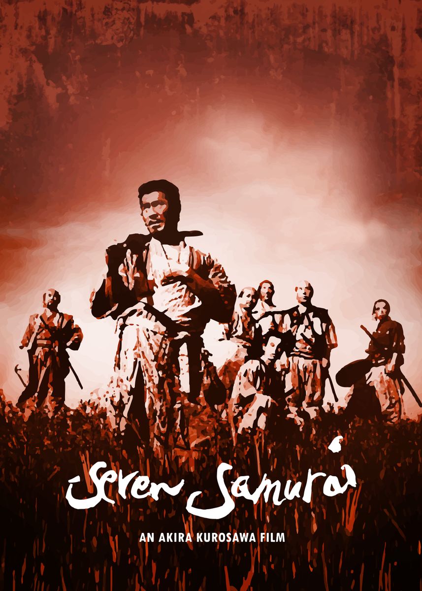 Seven Samurai Japanese Poster