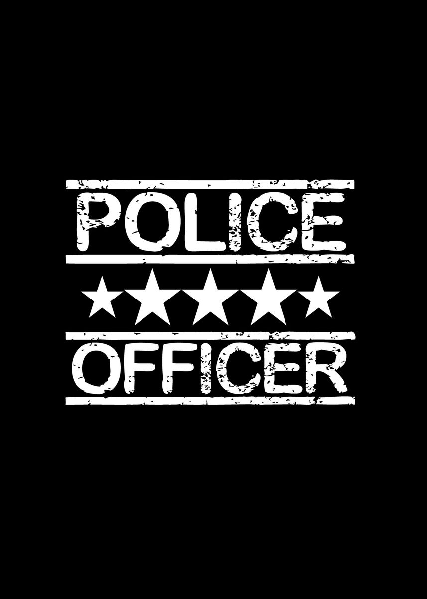 'Police Officer Cop ' Poster, picture, metal print, paint by dr3designs ...