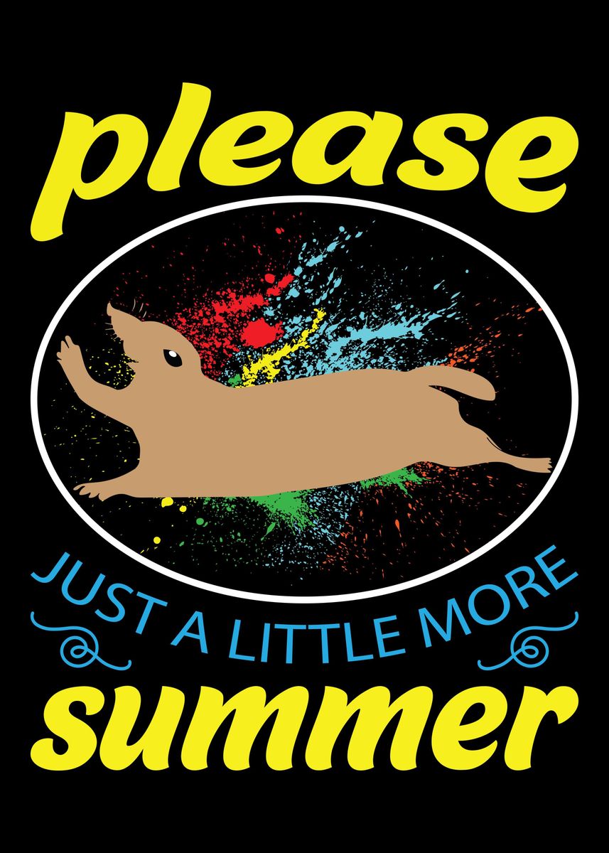 'Mole Cute Moles Garden' Poster by Sebastian Wünsche | Displate