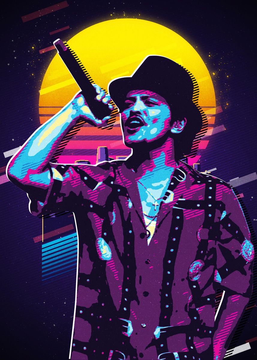 'Bruno Mars ' Poster, picture, metal print, paint by Art Creative ...