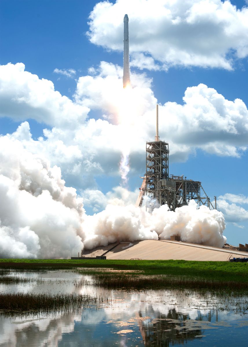 'Falcon 9' Poster, picture, metal print, paint by Conceptual ...