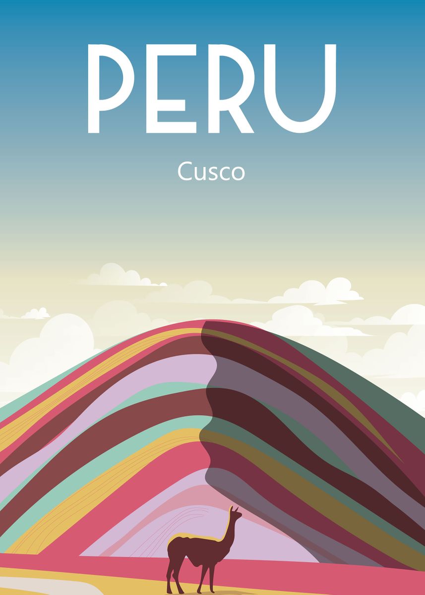 'Peru 1 ' Poster by Caravan Studio | Displate
