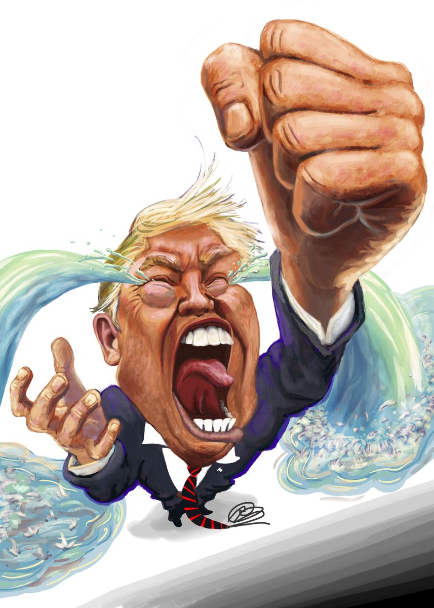 'DT' Poster, picture, metal print, paint by Radu Chiruță | Displate