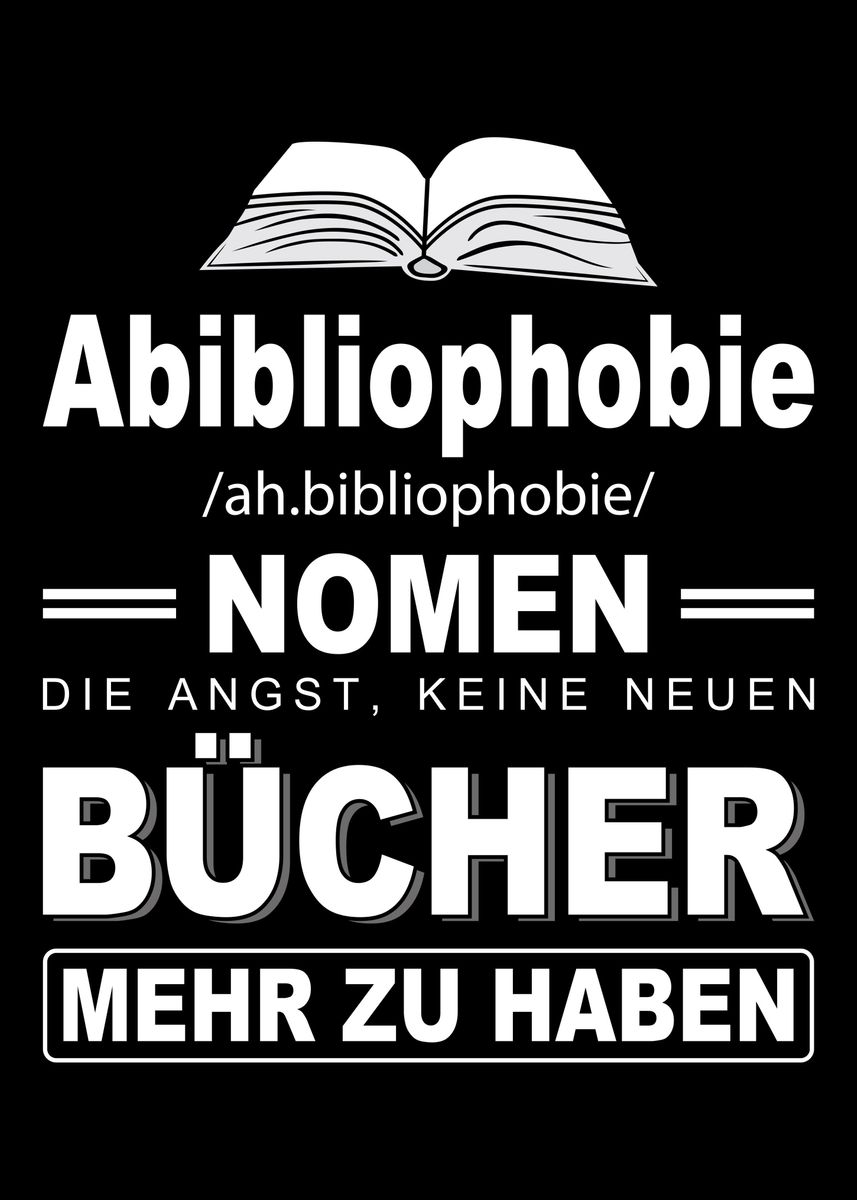 'Booklover Bookworm book' Poster by Sebastian Wünsche | Displate