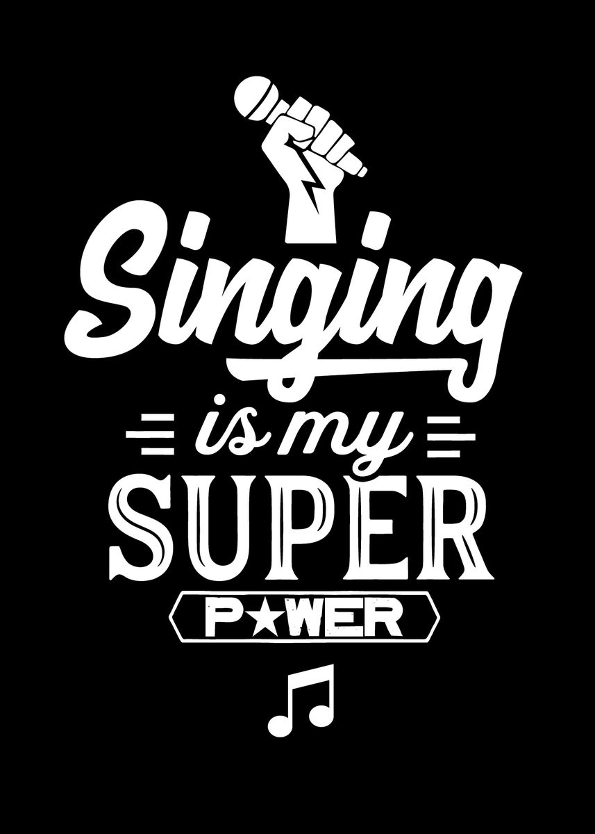 'Singer Singing Sing ' Poster, picture, metal print, paint by ...