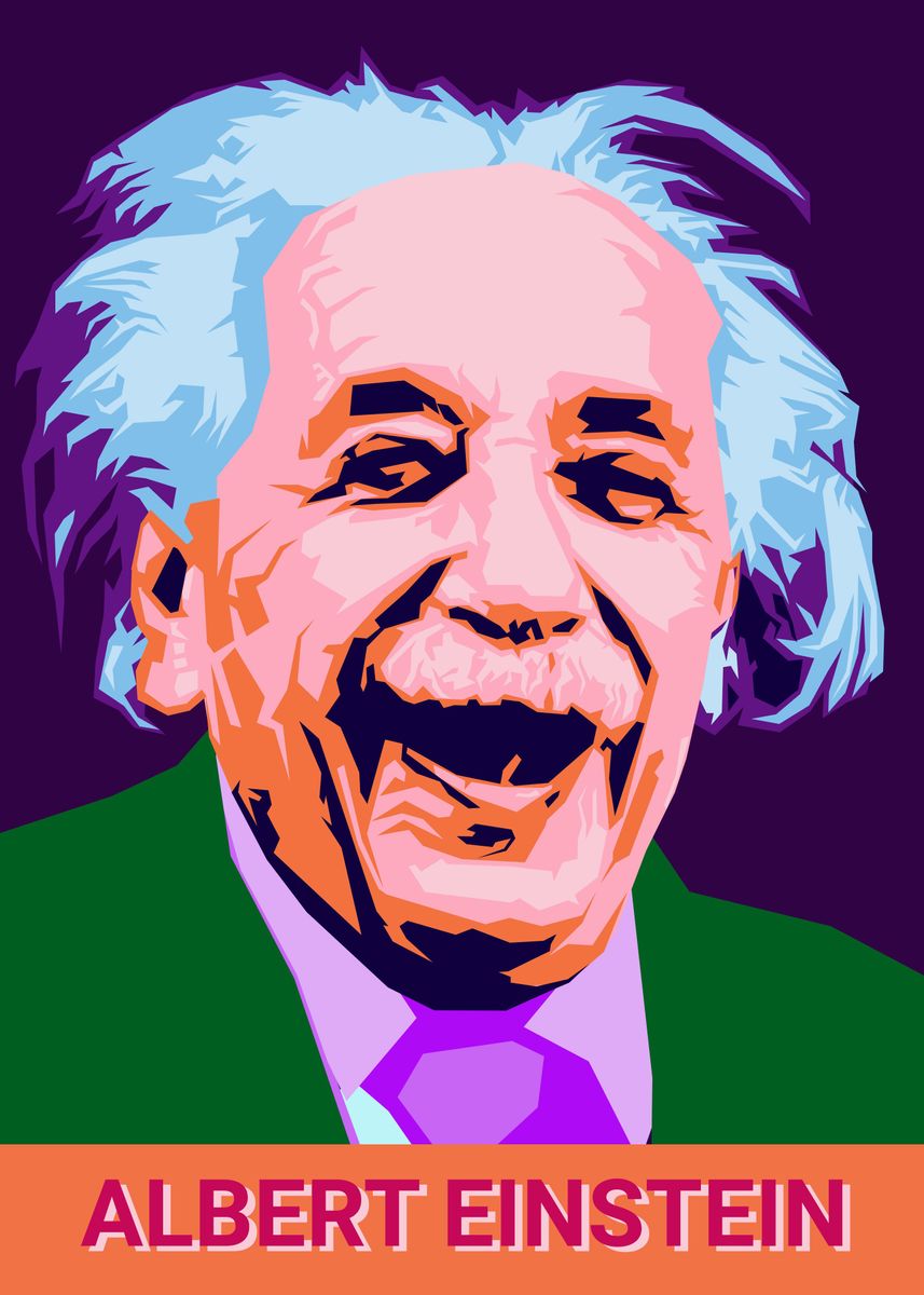 'Albert Einstein' Poster by riorissar antony | Displate
