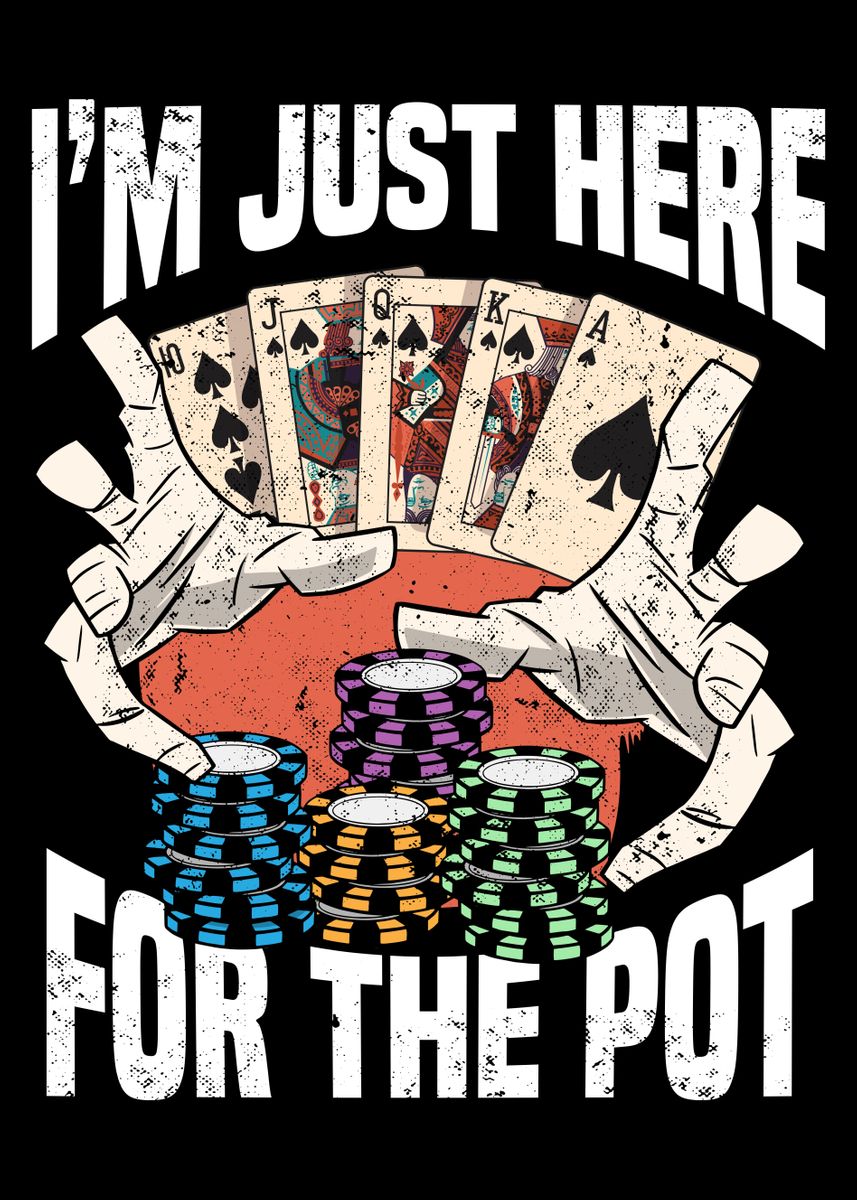 'Poker Gift Gambling Pot' Poster by Philip Anders | Displate