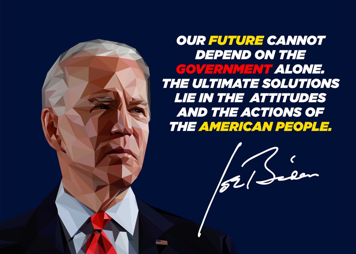 'Joe Biden' Poster by Lowpoly Posters | Displate