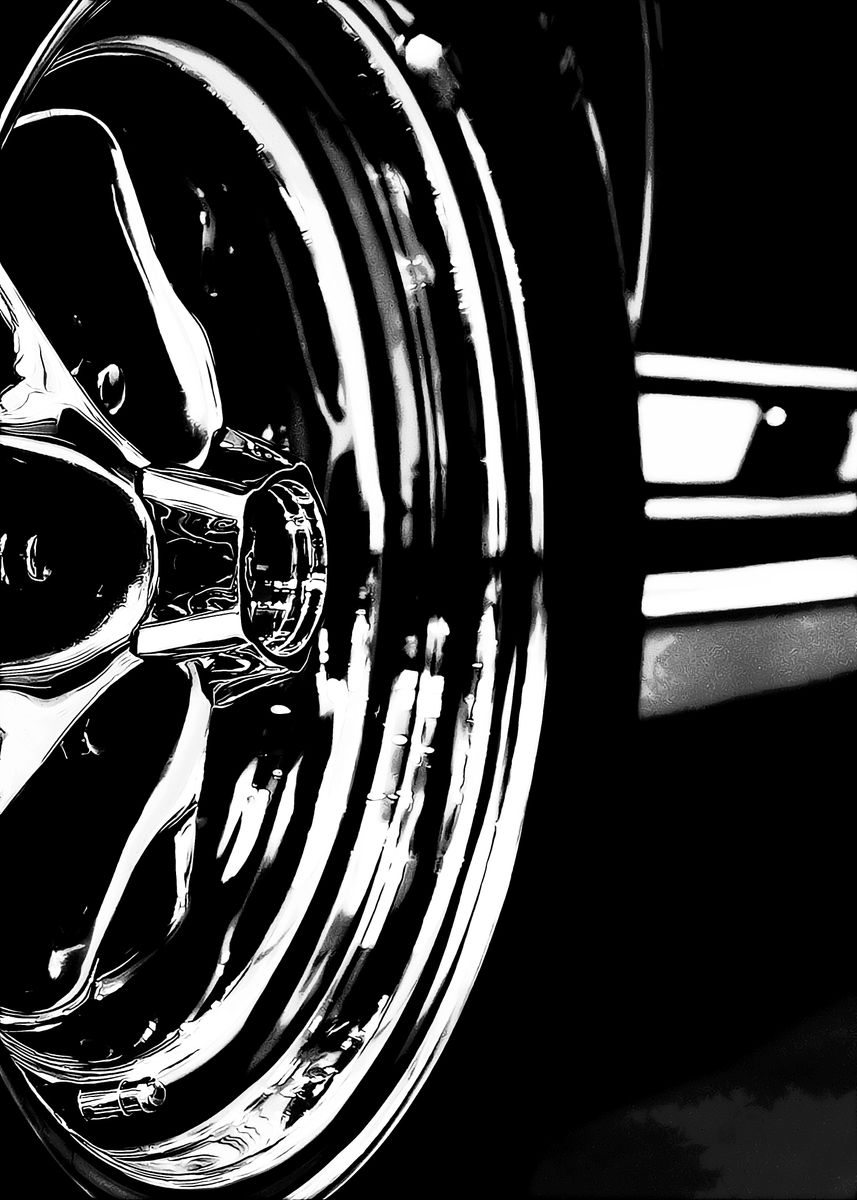 'cars rim' Poster, picture, metal print, paint by ReCreArtion | Displate
