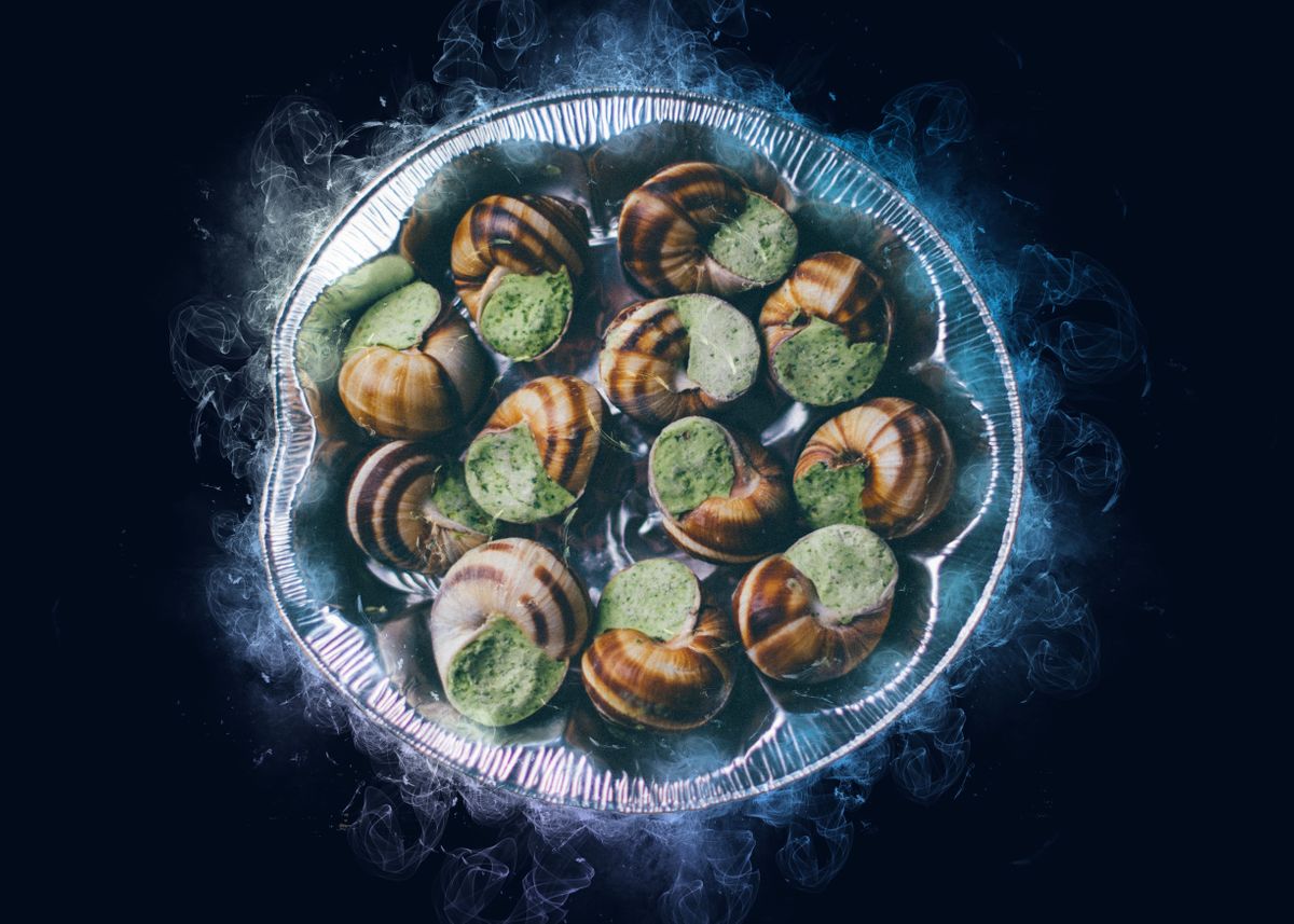 'snails smoke ' Poster by shiner artist | Displate