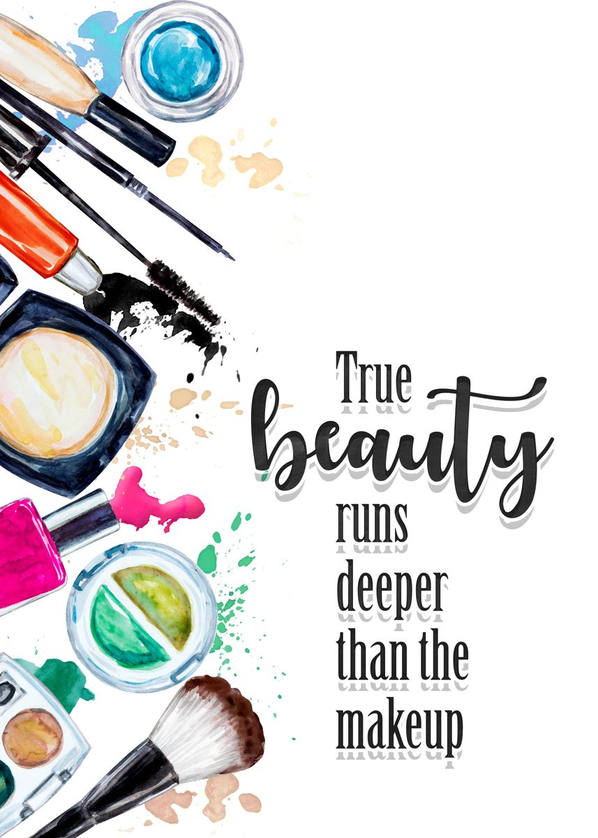 'True beauty' Poster, picture, metal print, paint by Juliana RW | Displate