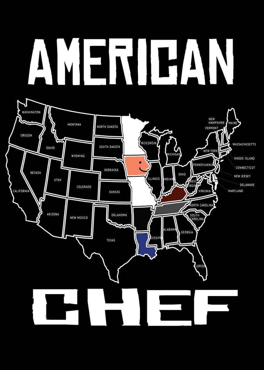 'American Chef Cook America' Poster by Mooon | Displate