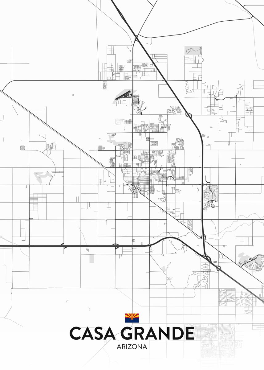 'Casa Grande AZ' Poster, picture, metal print, paint by IMR Designs ...