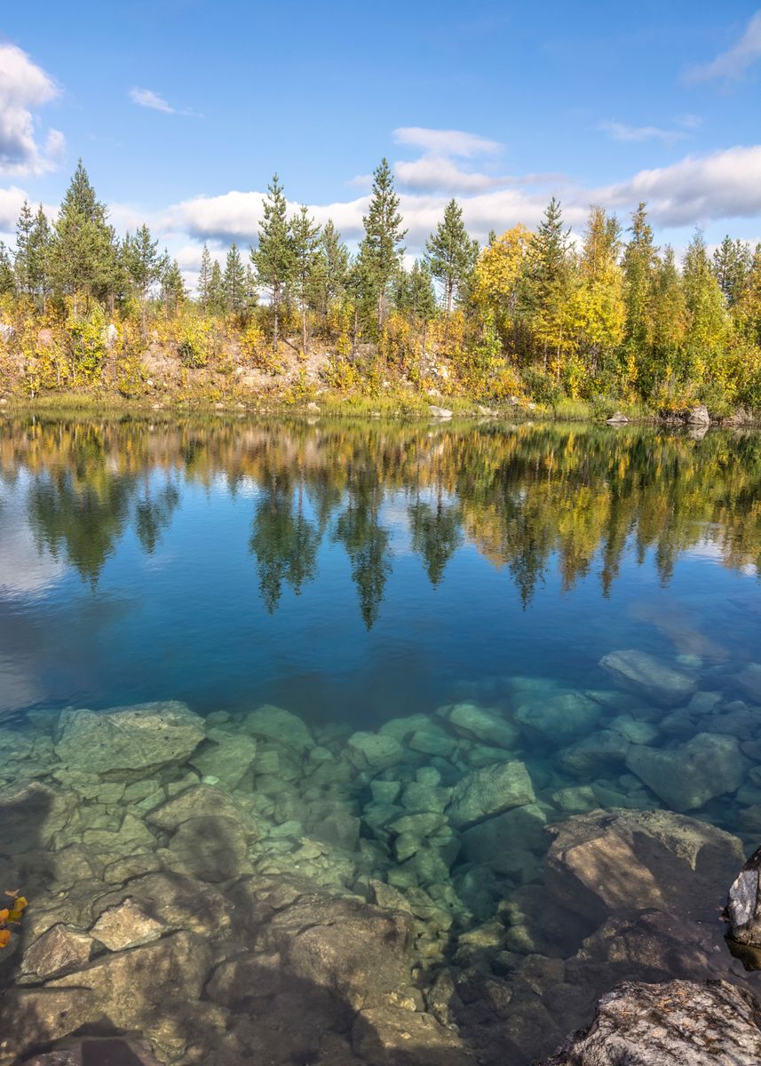 'Scenic Lake' Poster, picture, metal print, paint by FreeYourMind ...