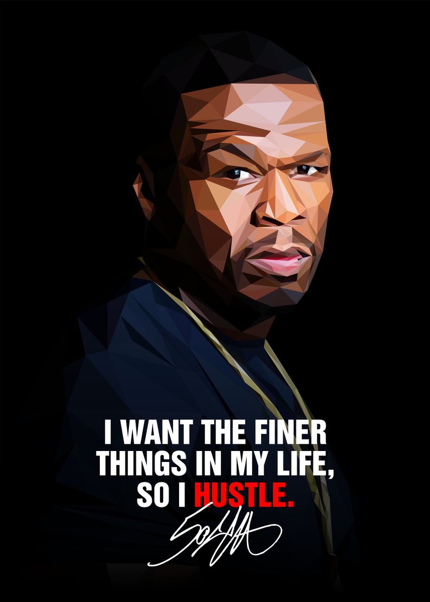 '50 cent' Poster by Lowpoly Posters | Displate