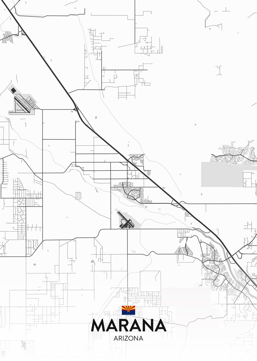 'Marana AZ' Poster, picture, metal print, paint by IMR Designs | Displate