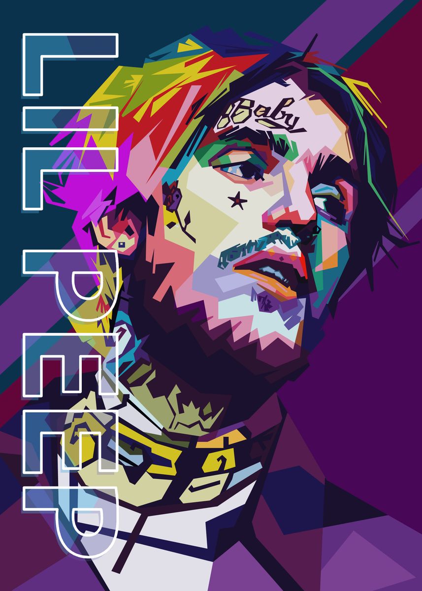 'Lil Peep' Poster by Sobri Alkavie | Displate