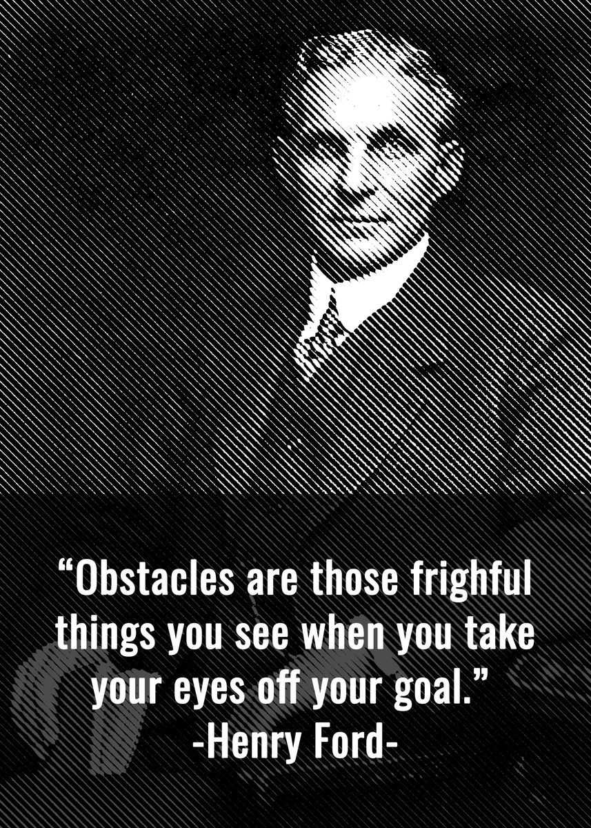 'Henry Ford Quotes' Poster by Roni Aji Pratama | Displate