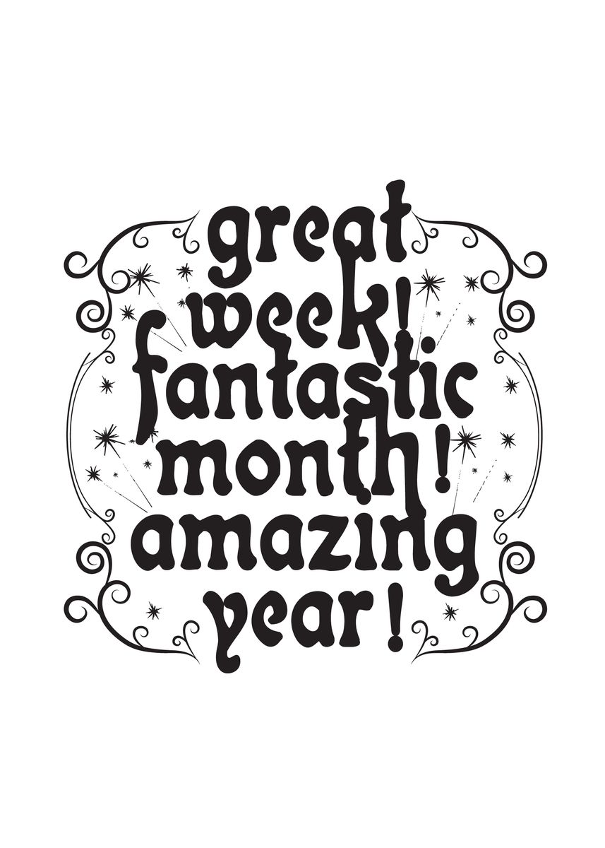 'Amazing New Year' Poster by Beone Digital | Displate