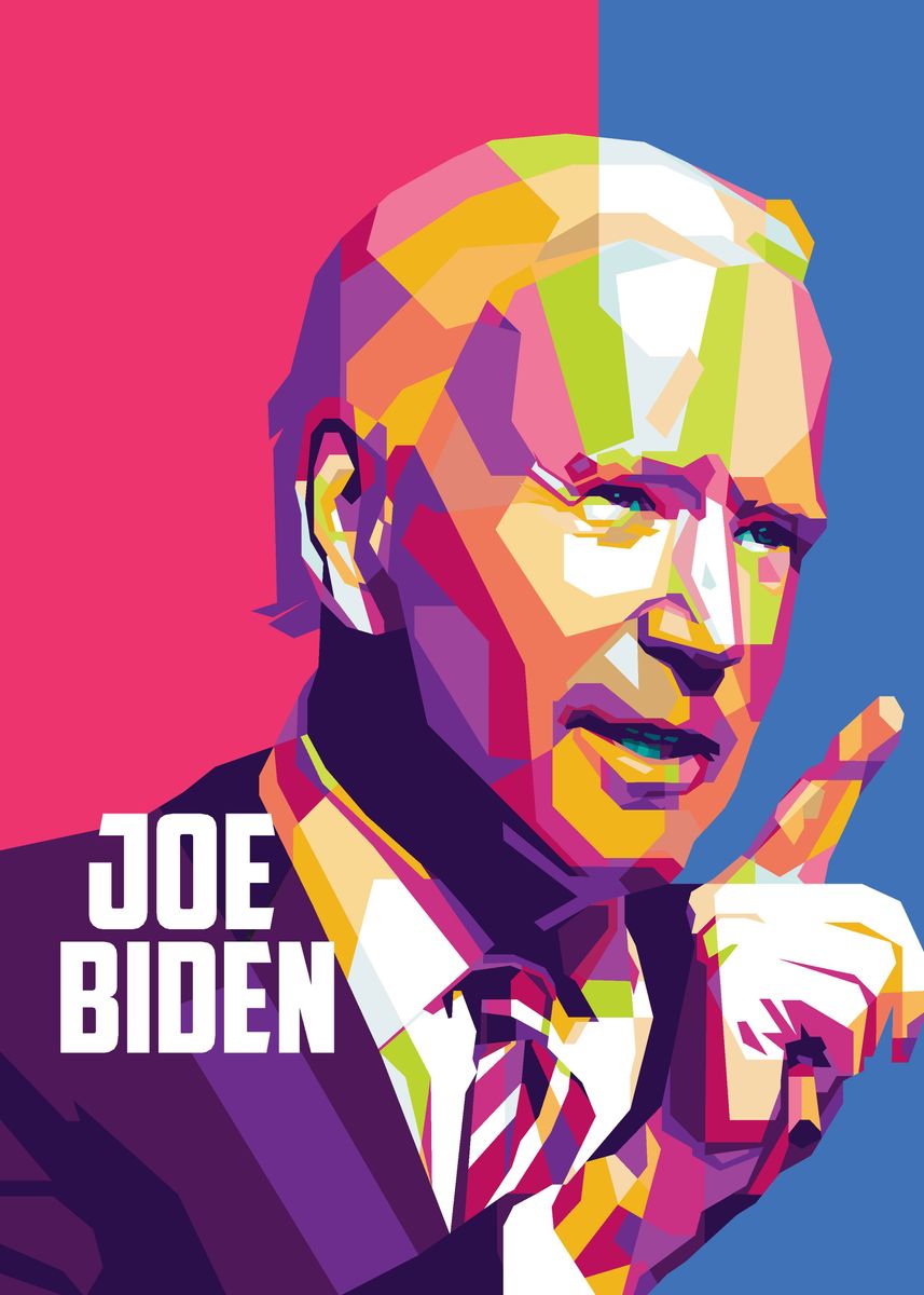'Joe Biden' Poster, picture, metal print, paint by Muhammad Renaldy ...