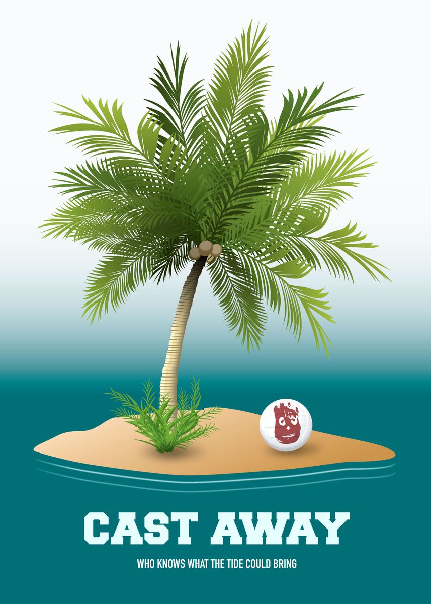 'Cast Away' Poster by Movie Poster Boy | Displate