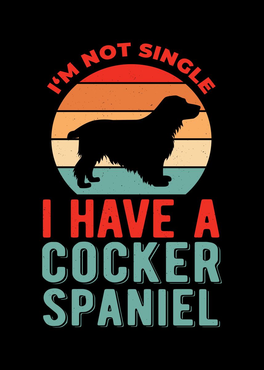 'Funny Cocker Spaniel' Poster, picture, metal print, paint by Visualz ...