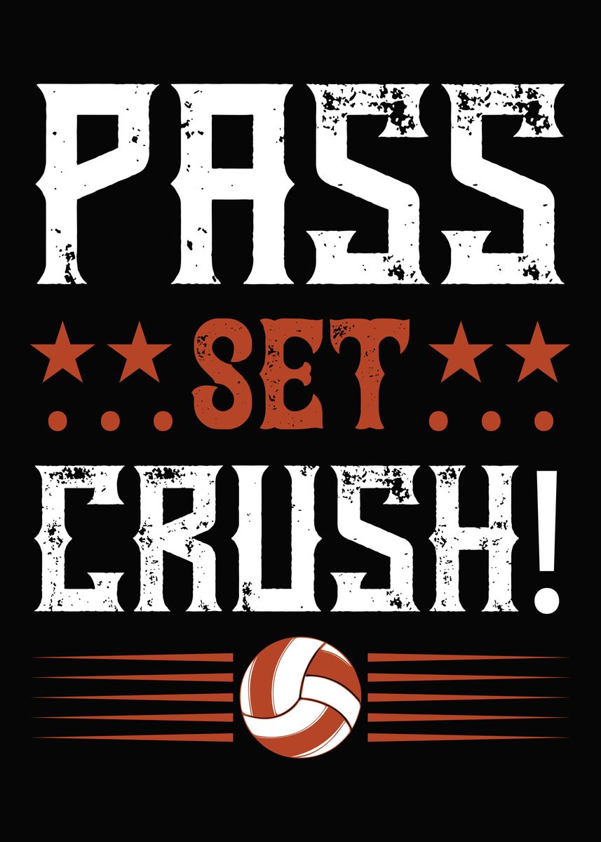 'Pass Set Crush' Poster, picture, metal print, paint by Neon Moon ...