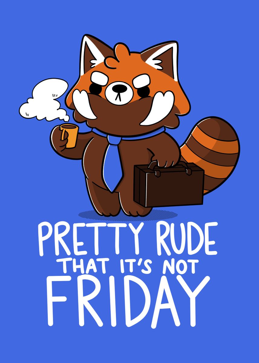 'Rude Day' Poster, picture, metal print, paint by Sara Gaiaudi | Displate