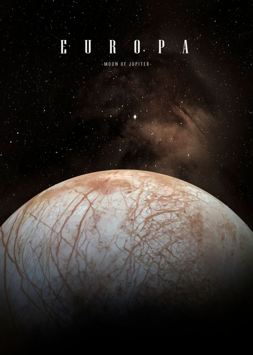 'EUROPA ' Poster, picture, metal print, paint by Space Nature | Displate