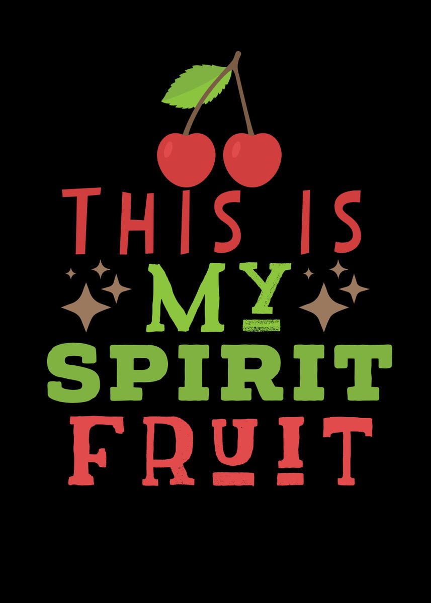 'Cherry Saying Funny' Poster, picture, metal print, paint by schmugo ...