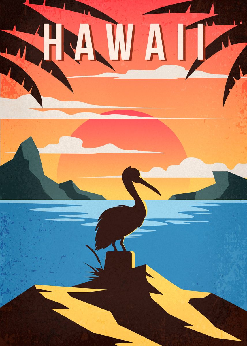 'Hawaii' Poster by Kunyah | Displate