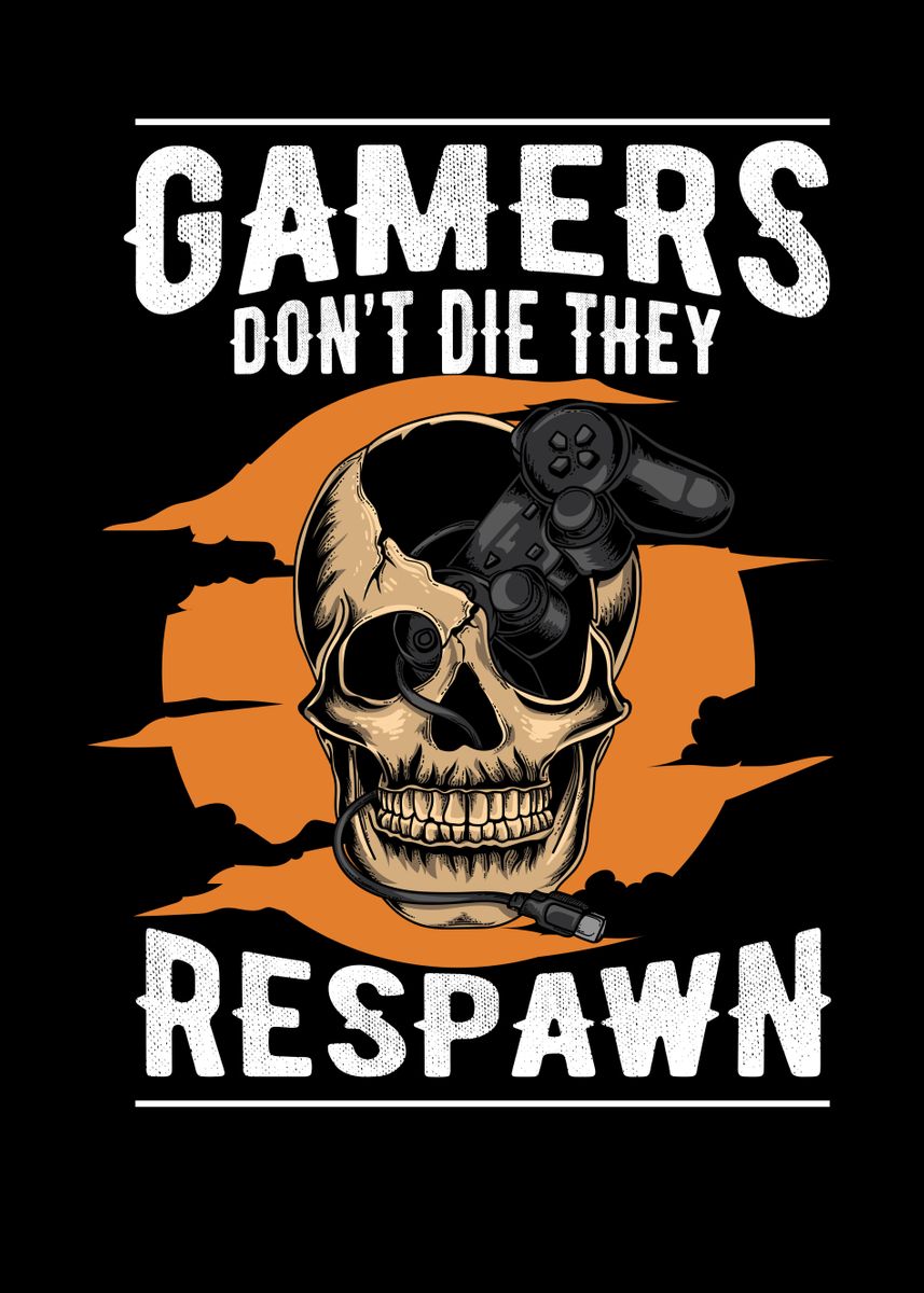 'Gaming Gamer Gamer' Poster, picture, metal print, paint by ZS C O M M ...