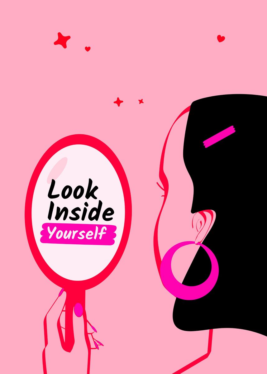 'Look inside yourself ' Poster, picture, metal print, paint by Sebukan ...