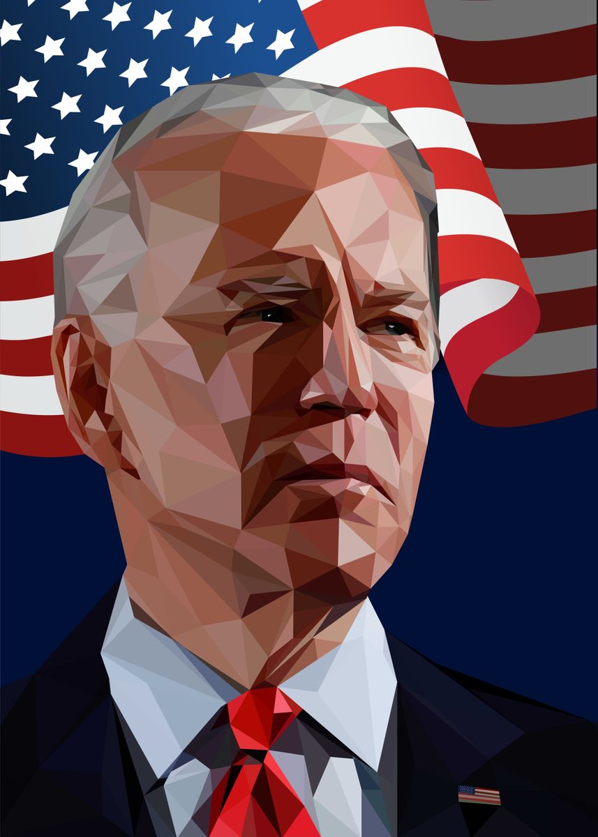 'Joe Biden' Poster by Lowpoly Posters | Displate