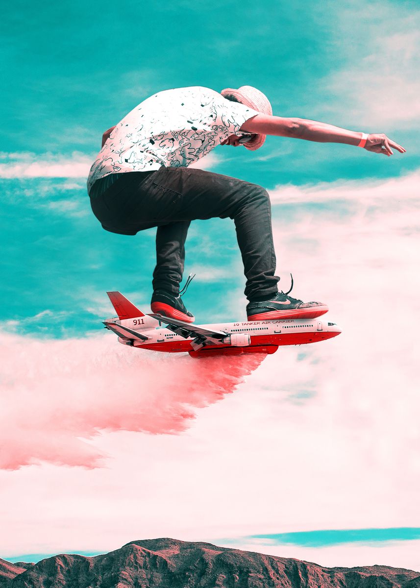 'Skyboard' Poster by Julien Tabet | Displate