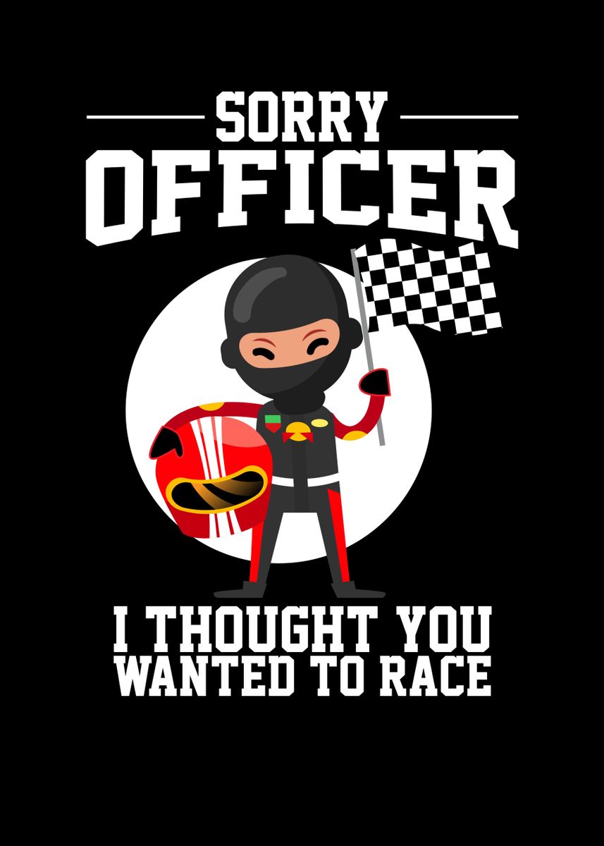 'Racing Racing Driver' Poster, picture, metal print, paint by ZS C O M ...