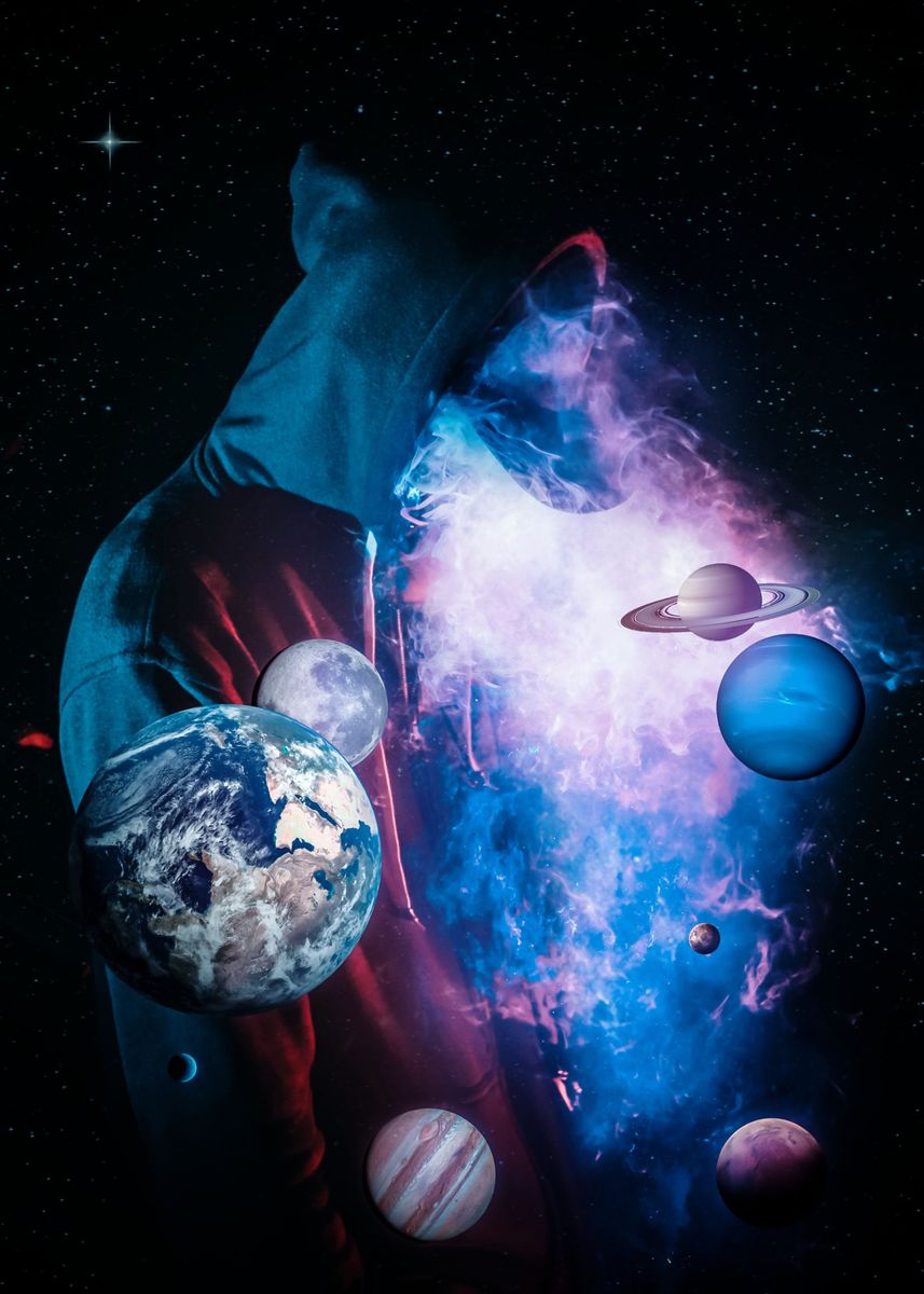 'Hip Hop Galaxy System' Poster, picture, metal print, paint by Gen Z ...