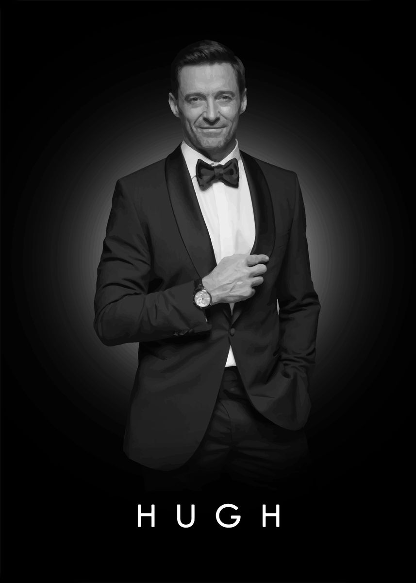 'Hugh Jackman' Poster, picture, metal print, paint by Bo Kev | Displate
