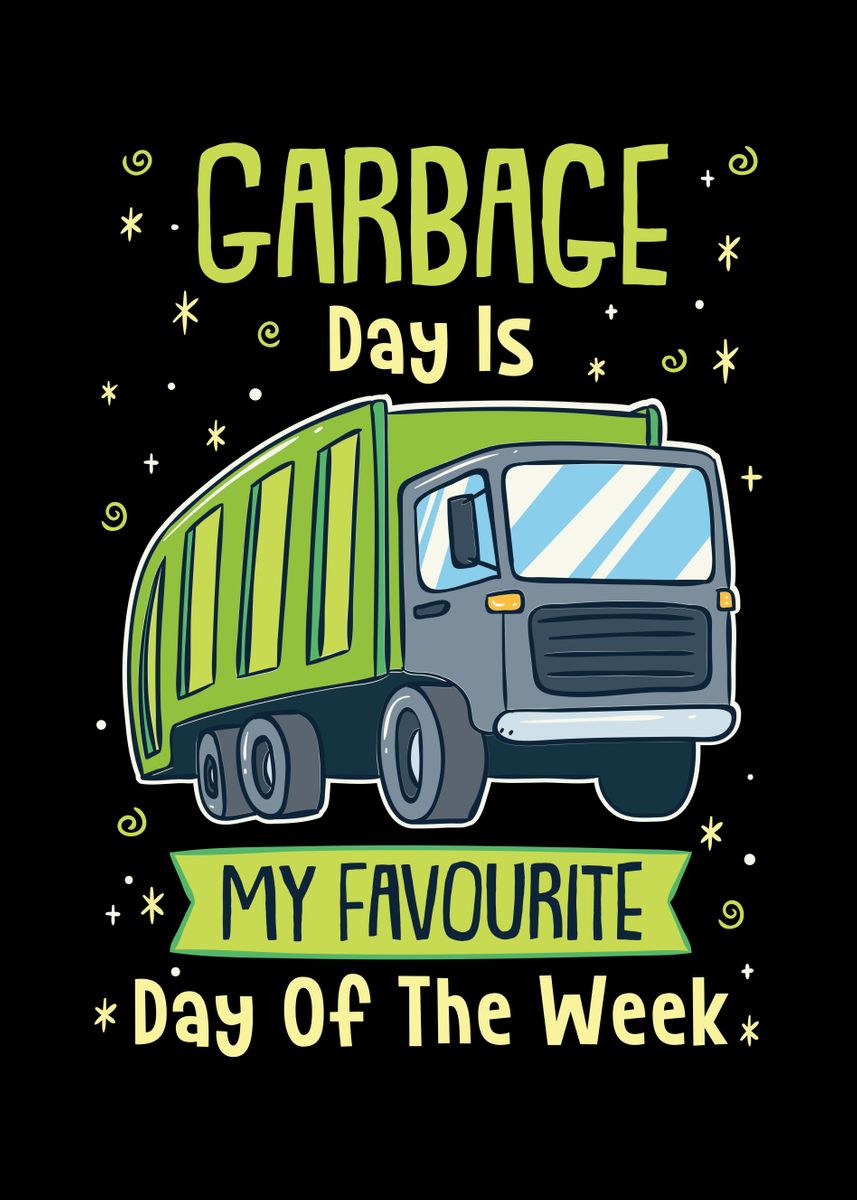 'Garbage Day' Poster, picture, metal print, paint by Monster Designs ...
